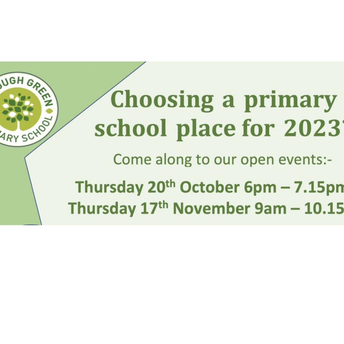 Borough Green Primary School - Open Events - New Reception Intake 2023